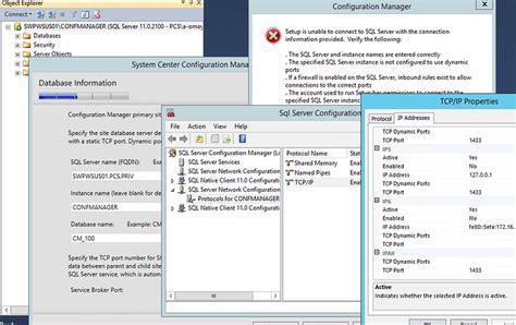 Setup Is Unable To Connect To SQL Server With Connection Information Databases Spiceworks