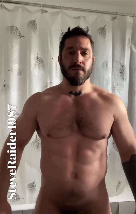 Greek Muscle Bear Showing Off