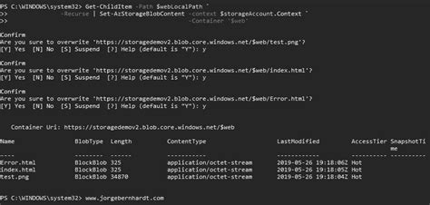 how to host a static website directly on an azure storage account
