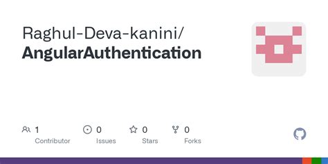 GitHub Raghul Deva Kanini AngularAuthentication