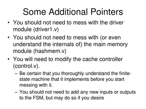 PPT First Verilog Project Direct Mapped Cache Memory Model PowerPoint Presentation ID 9654296