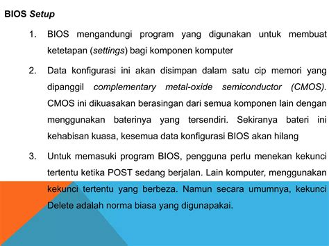 SSK1043 Senibina Komputer Bab 3a BIOS PPT