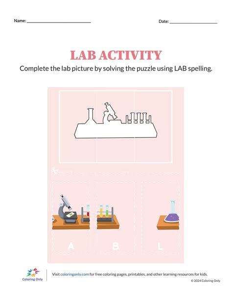 lab activity free printable worksheet