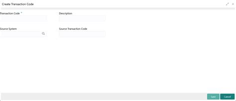 create transaction code