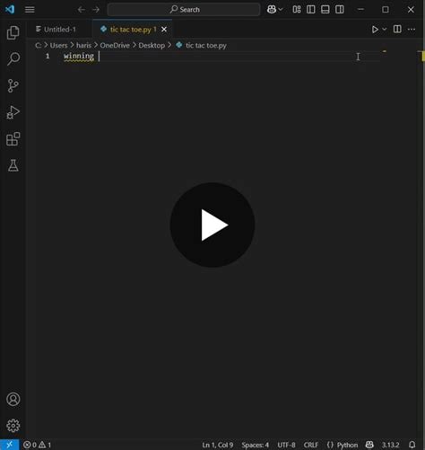 Python Tictactoe Internshipjourney Internpe Learningbydoing