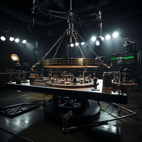 Premium Ai Image Backdrop Of Physics Demo With Weights Pulleys Rulers