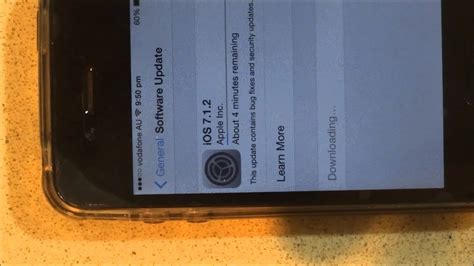 How To Update Ios Software 7 1 2 In Iphone 4s Tutorial Youtube