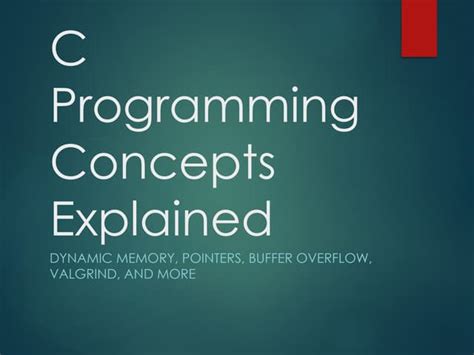 Cprogrammingconceptspresentationpptx