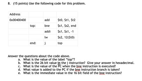 Solved 8 15 Points Use The Following Code For This