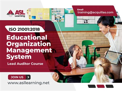 Iso 21001 Educational Organizations Management System Eoms Lead