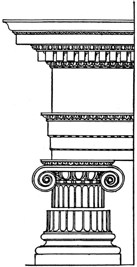 Roman Ionic Order Clipart Etc