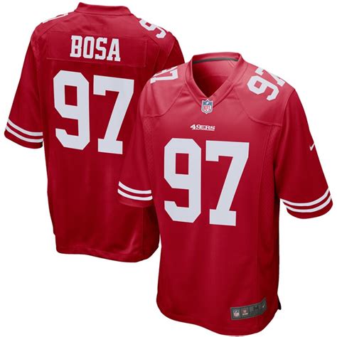 Nick Bosa San Francisco 49ers Nike Youth Game Jersey Scarlet Bluefink