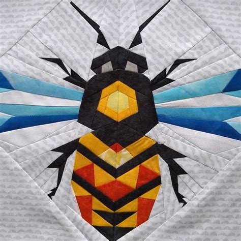 Bee Quilt Pattern Pdf Pattern Foundation Paper Piecing Fpp