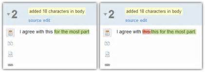 Smarter Diff Algorithm For Revision History Meta Stack Exchange