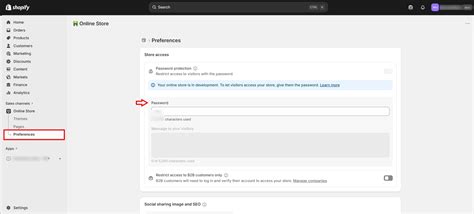 How To Lock Shopify Store With Password And Restrictions