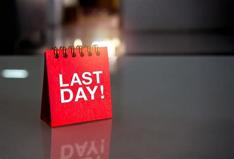 Last Day Of The Year Banner Background Last Day White Words On Red