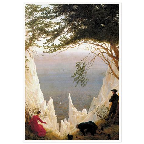 Chalk Cliffs On Rügen 1818 Art Print Caspar David Friedrich
