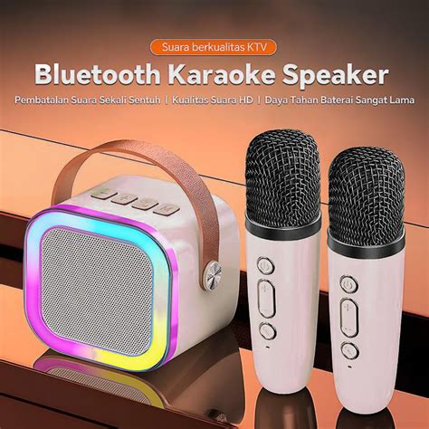 Jual Speaker Bluetooth Karaoke Speaker Portable With Mic Bluetooth Mini Speaker Mp Player Full