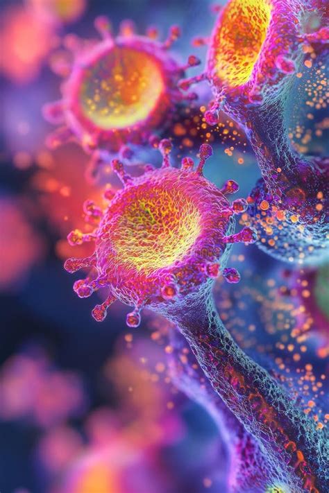 Virus Infection In Plasma With Detailed 3d Microscope Illustration