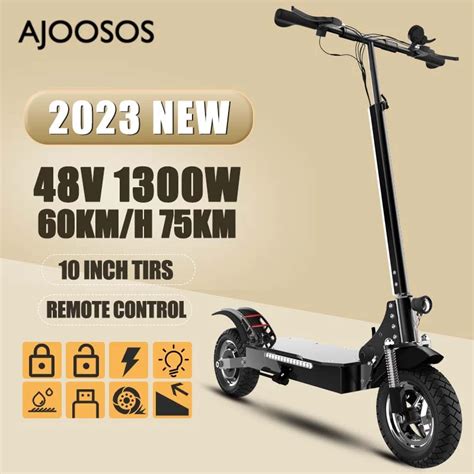 Ajoosos X750 Electric Scooter 75km 1300w Motor Escooter Sensitive Eabs