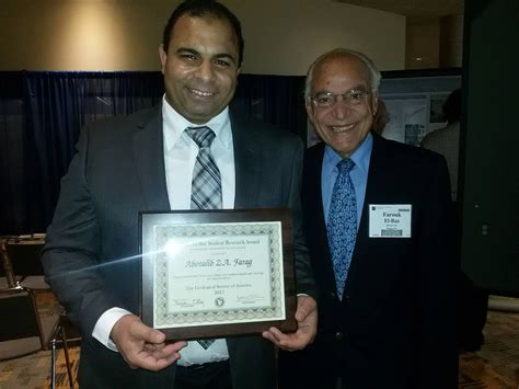 Esrs Member And Phd Candidate Abotalib Farag Received The Farouk El