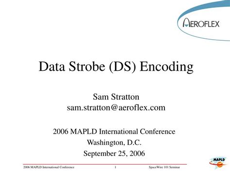 ppt data strobe ds encoding sam stratton sam stratton