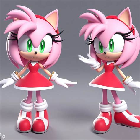 Ai 3d Model Amy Rose By Bigfanbud123 On Deviantart