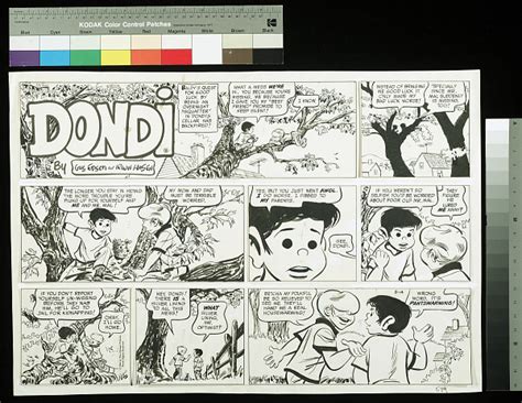 Camera Ready Comic Strip Entitled Dondi National Museum Of