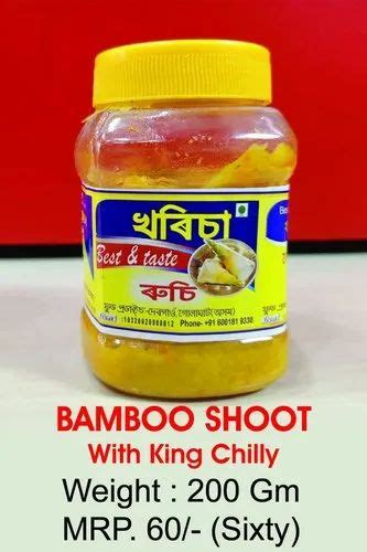 Top Spicy Bamboo Shot With Chilly Pickle Packaging Type Box