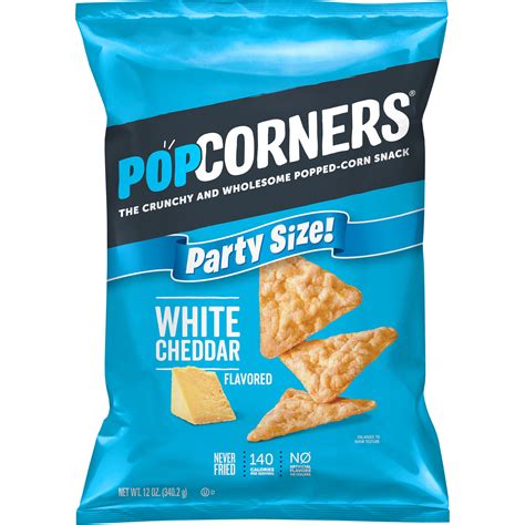 Popcorners White Cheddar Popped Corn Snack 12 Oz Gluten Free Flavor