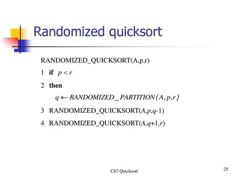 Ch 7 Quicksort Ming Te Chi Ppt Download