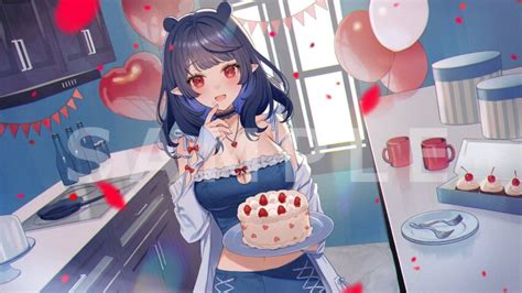 Miyako Xxxbibit Dizzy Dokuro Phase Connect 1girl Balloon Black Hair Bottle Bow Breasts