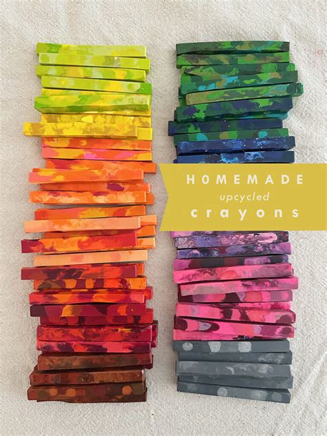 Homemade Upcycled Crayons Artbar
