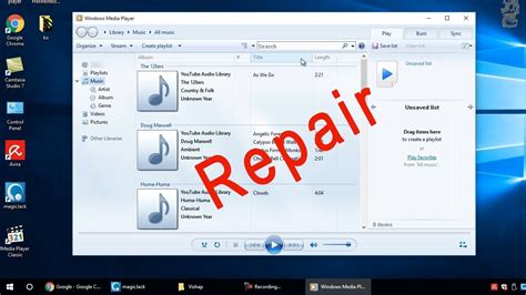 Windows Media Player Corrupted