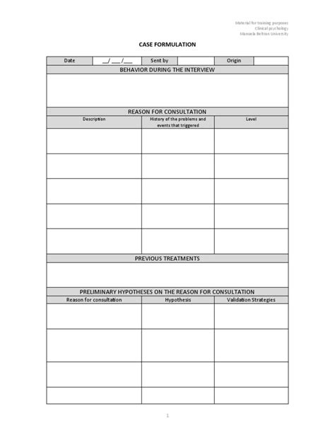 Clinical Case Formulation Pdf Clinical Psychology Psychology