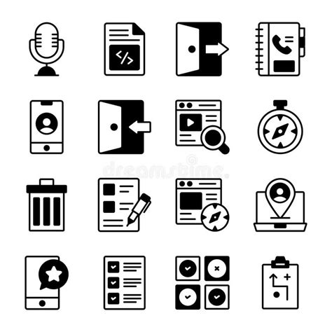 set of user interface icons web design user interface mobile