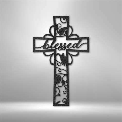 Blessed Cross Steel Sign Tailored Canvases