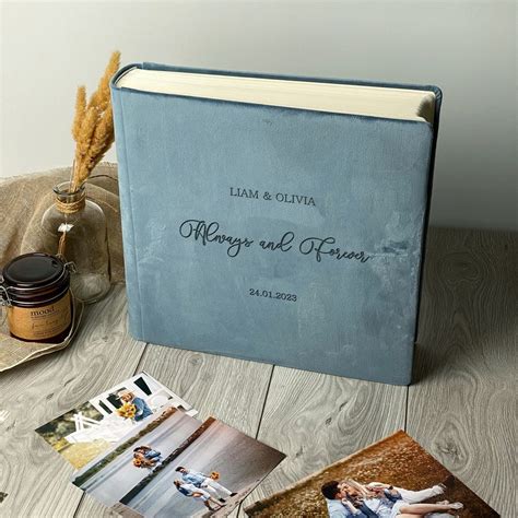 Custom Photo Album 1 Year Anniversary Scrapbook Album Personalized