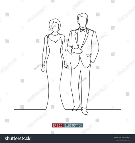 Drawing Of A Tuxedo