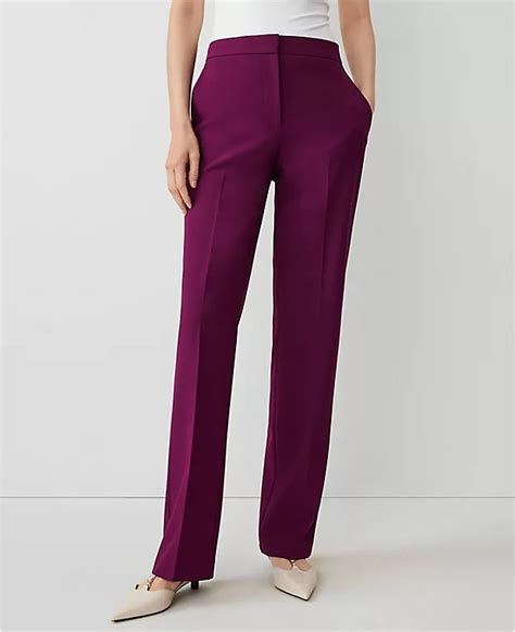 Womens Purple Pants Ann Taylor