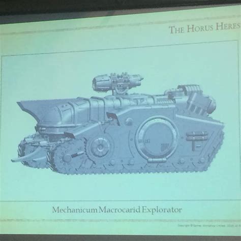 30kplus40k Forgeworld Macrocarid Explorator Design Pictures Revealed