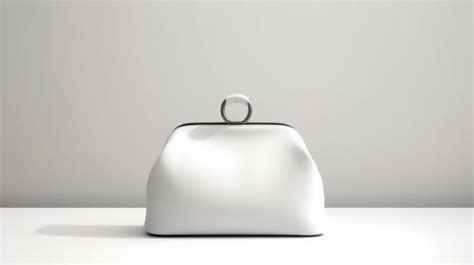 흰색 배경에 대해 연단에 혼자 서 있는 흰색 가방의 3d 렌더링 빈 포장 흰색 상자 포장 템플릿 배경 일러스트 및 사진