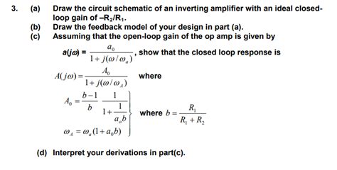 draw the circuit schematic of an inverting amplifier with an ideal clo