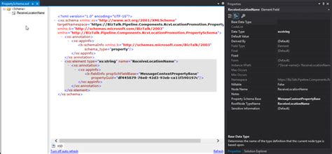 Receive Location Name Property Promotion Pipeline Component Sandro