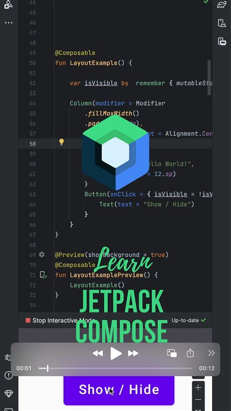 Show Hide Visibility In Jetpack Compose