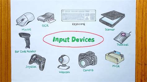 Computer Input Devices Drawing Easy How To Draw Computer Input