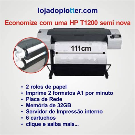 Plotter Hp Designjet T1200 Em Porto Seguro Bahia Com Trade In
