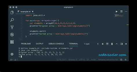 Different Ways To Sort An Array In Kotlin CodeVsColor