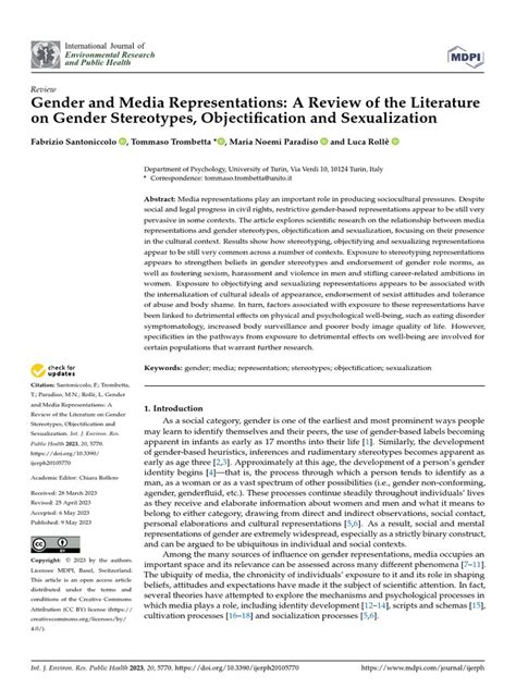 Genderand Media Representations Pdf Sexism Gender