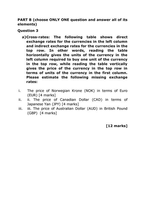 Mock Exam Paper Sep Part B Choose Only One Question And Answer All